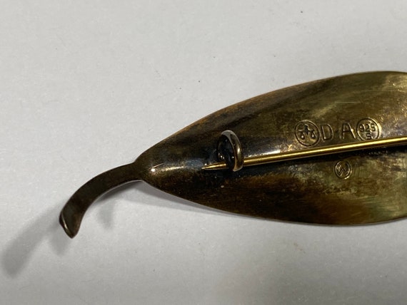 Rare mid century David Anderson sterling silver pin - Gem