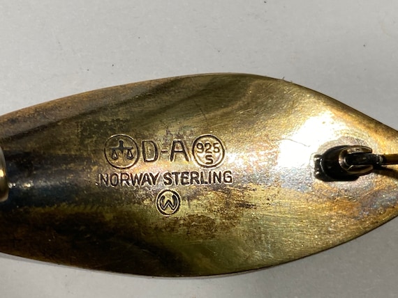 Rare mid century David Anderson sterling silver pin - Gem