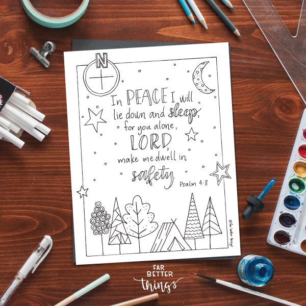 Psalm 4 8 - Etsy
