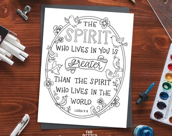 Bible Verse Coloring Page John 14:6 Printable Digital Download, Bible ...