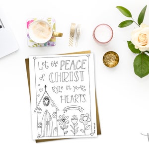 Bible Verse Coloring Page - Colossians 3:15 - Printable Bible Coloring ...