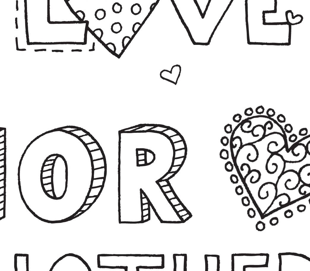 Bible Verse Coloring Page - Romans 12:10 - Printable Digital Download ...
