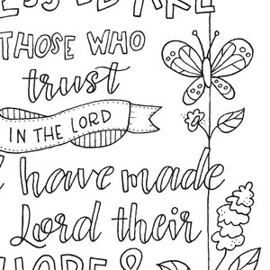 Bible Verse Coloring Page - Jeremiah 17:7 - Printable Bible Coloring ...