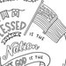 Bible Verse Coloring Page - Psalm 33:12 - Printable Digital Download ...