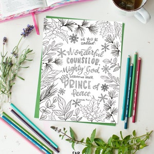 Two Pack Christmas Bible Verse Coloring Pages - Printable Bible ...