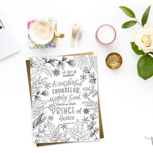 Bible Verse Coloring Page - Isaiah 9:6 - Printable Bible Verse Coloring ...