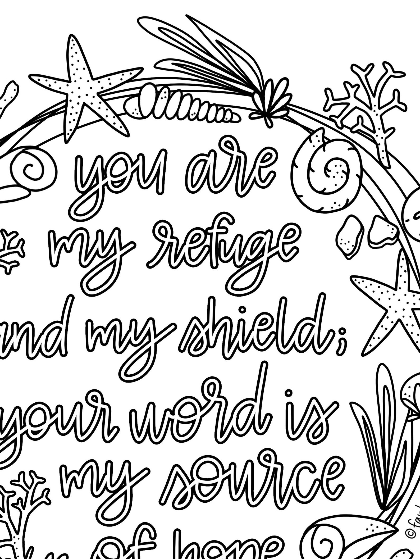Psalm 119 11 Coloring Page Pages Sketch Coloring Page