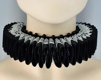 5 CM/2 INCH WIDTH Customisable Historical Neck Ruff - Elizabethan ...