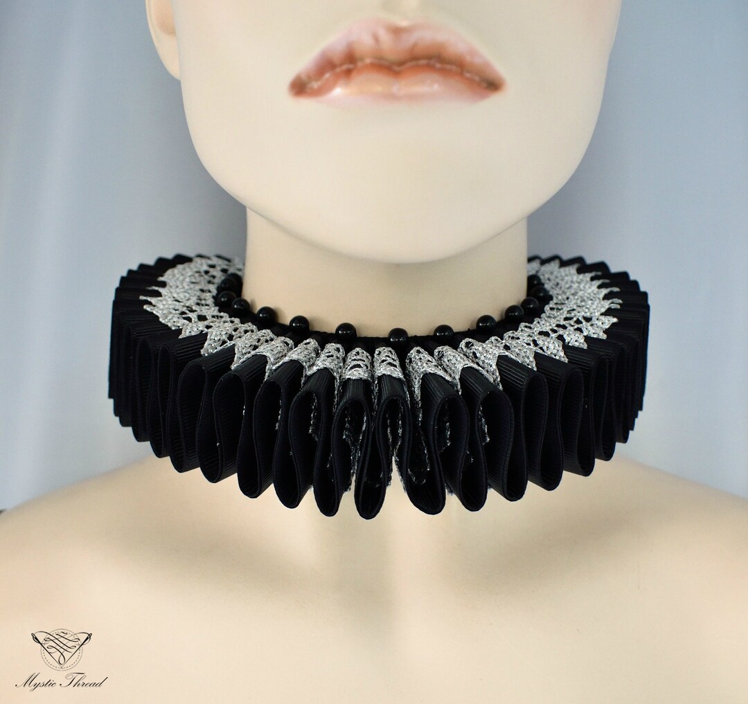 Elizabethan Victorian Renaissance Medieval Ruff Neck Collar - Etsy