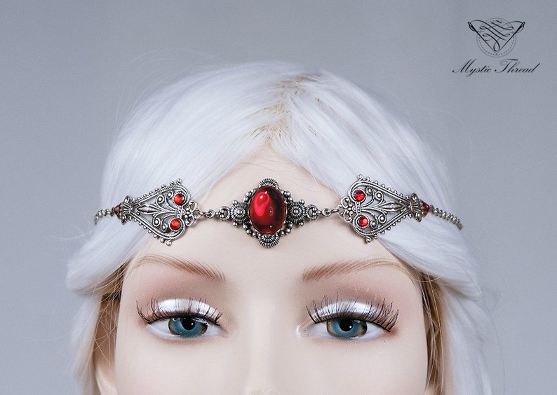 Ruby Gem Gothic Victorian Circlet - Etsy