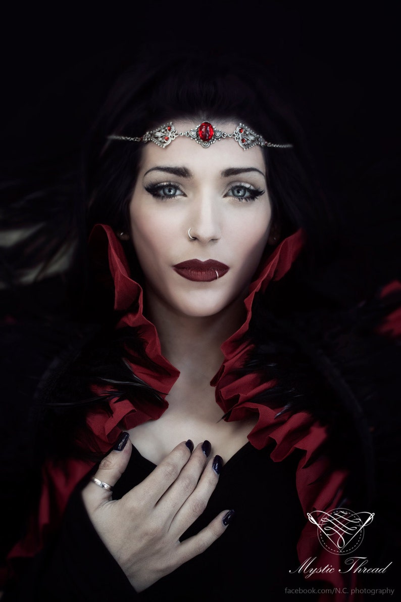 Ruby Gem Gothic Victorian Circlet - Etsy