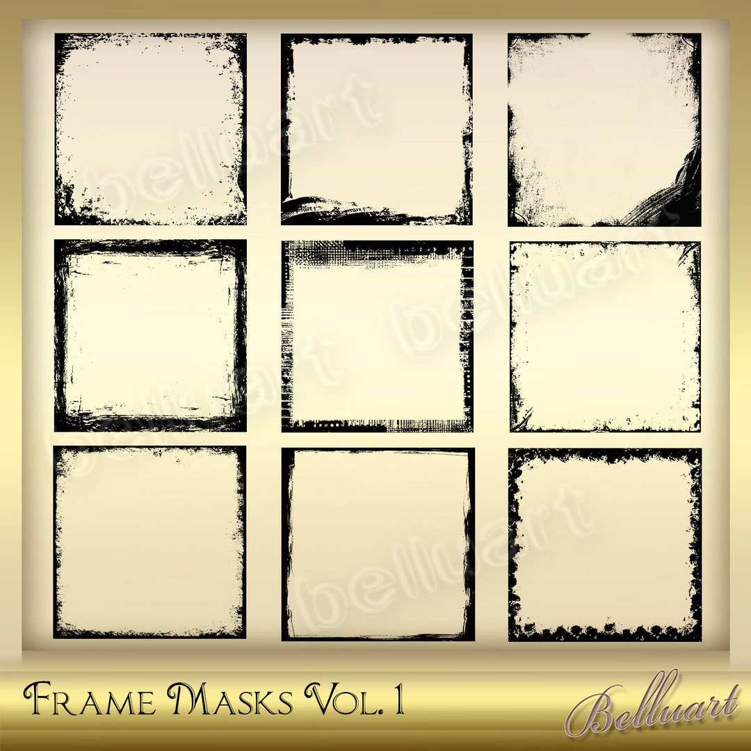 10 Frame Masks Vol. 1 Photoshop Clipping Masks Brush Mask - Etsy