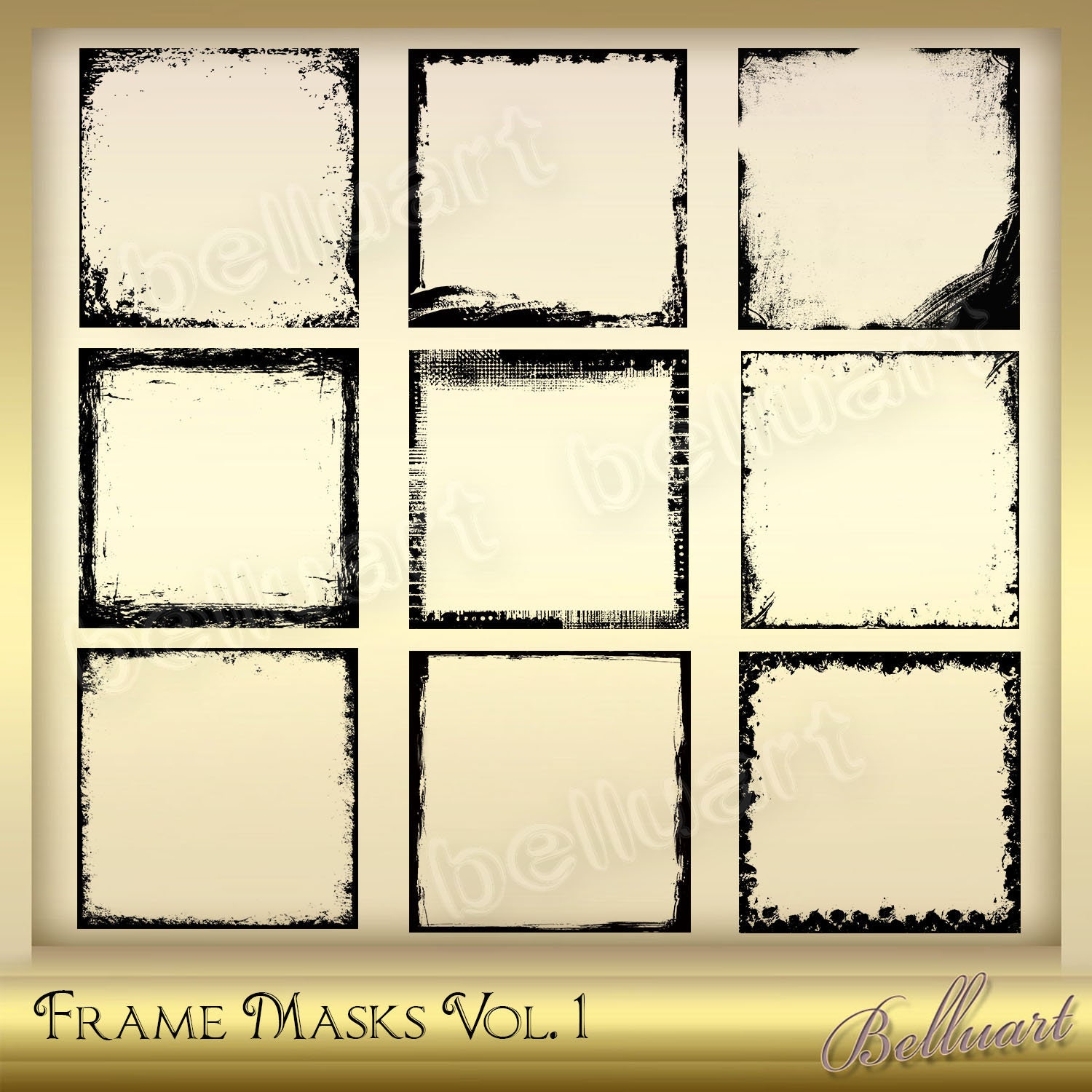 10 Frame Masks Vol. 1 Photoshop Clipping Masks Brush Mask | Etsy