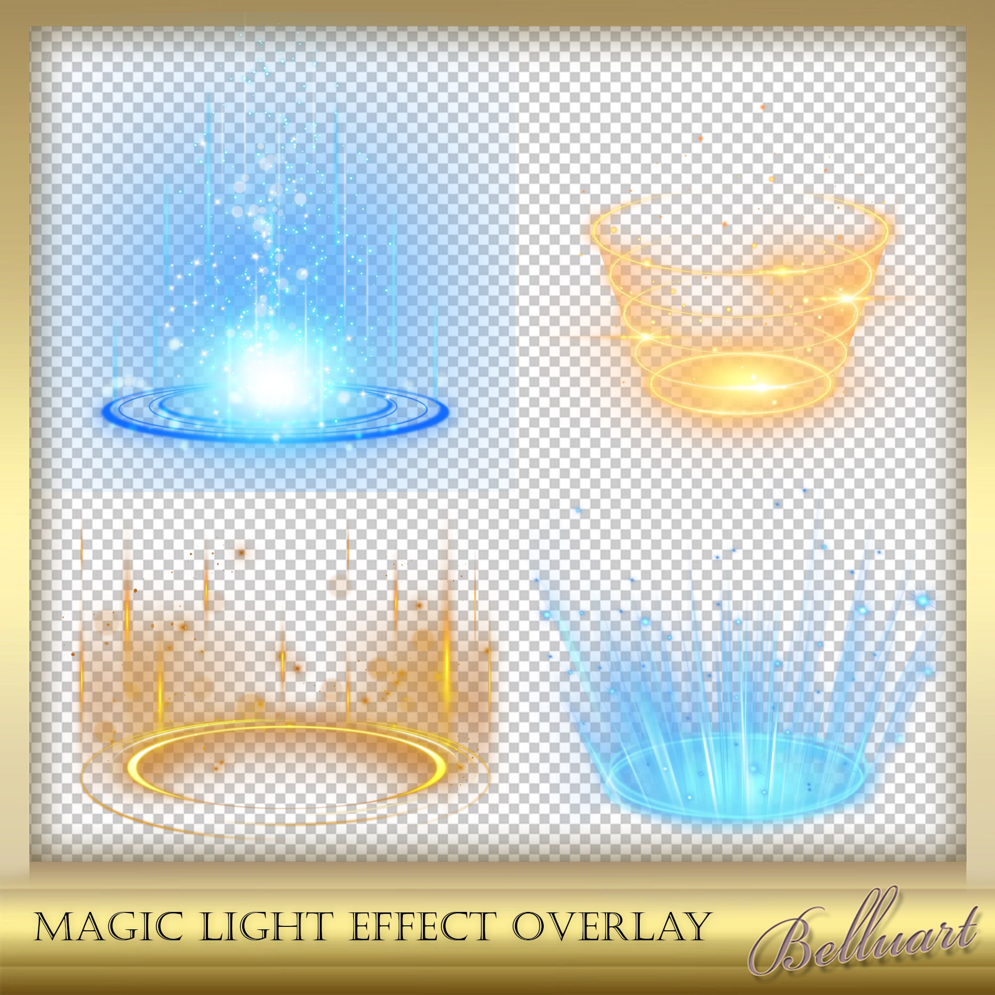 17 Magic Light Effect Overlays Glittering Stage Lighting - Etsy Australia