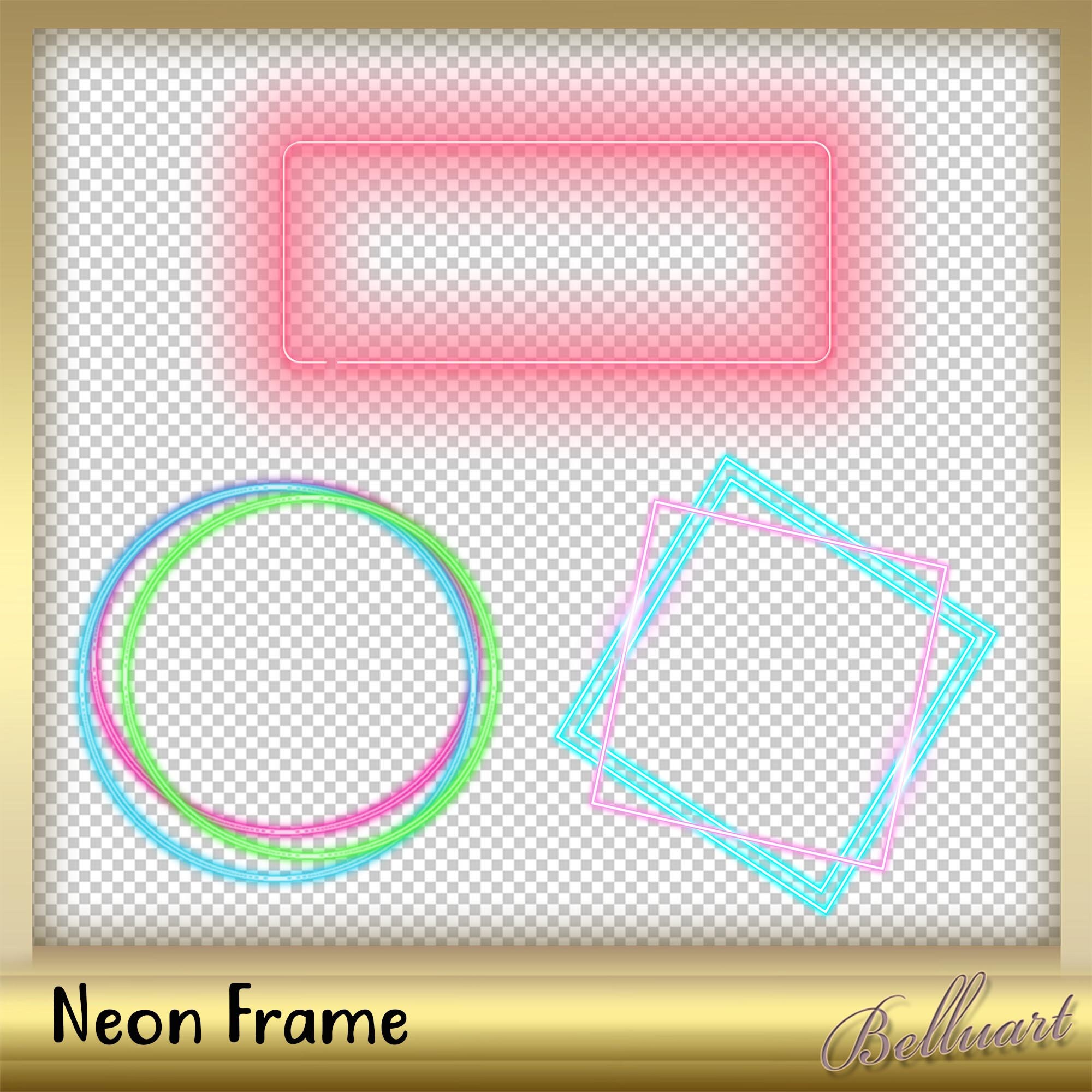 12 Neon Frames Neon Frame Light Frame Neon Effects - Etsy