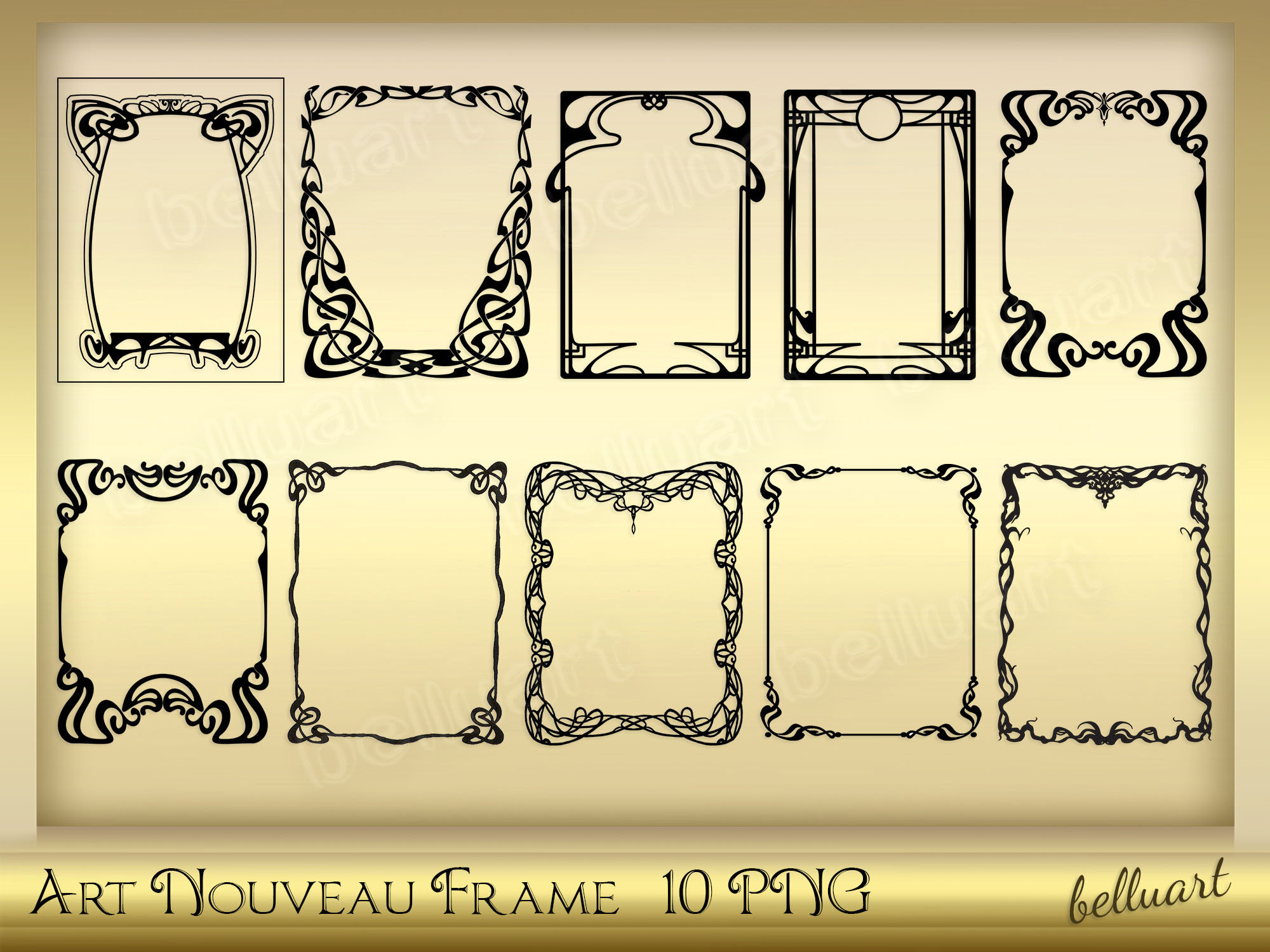 Art Nouveau Tree Vector