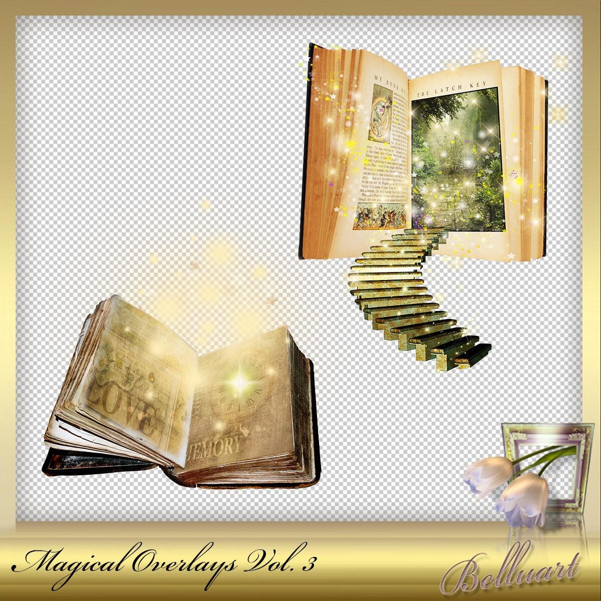 6 Magical Overlaysvol. 3 Magic Shine Book Overlays Magical | Etsy