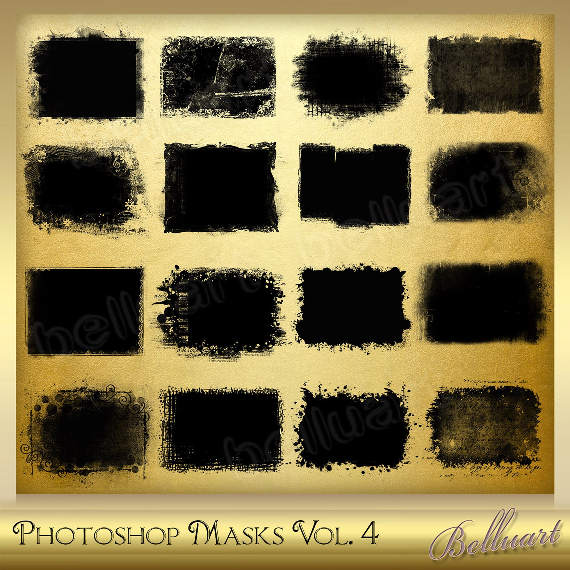 16 Photoshop Masks Vol. 4 Photoshop Clipping Masks Grunge - Etsy