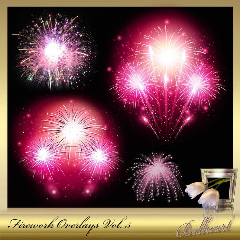 10 Fireworks Overlays Vol. 5 Firework Photo Overlay - Etsy