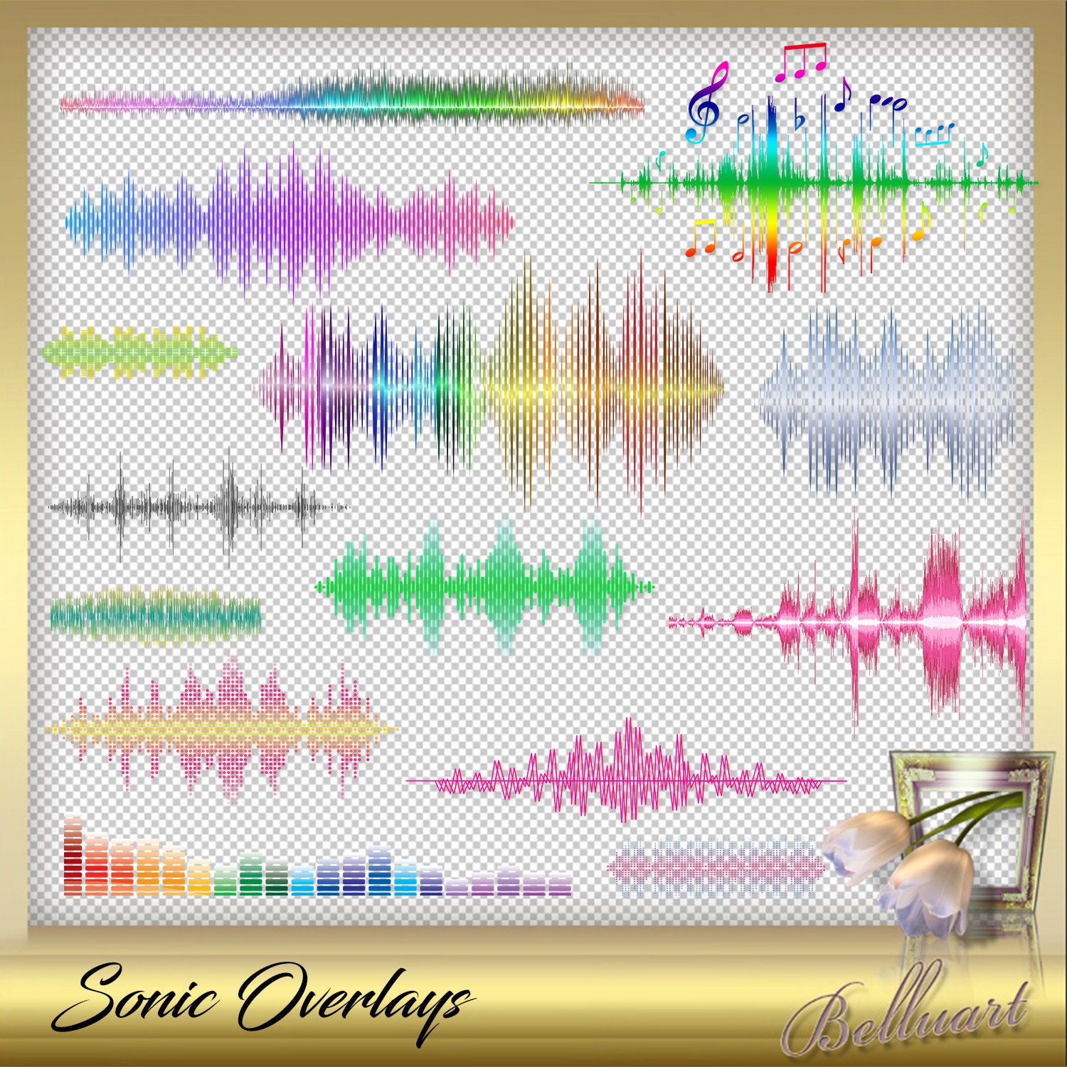 15 Sonic Overlays Sonic Clipart Music Silhouett Music - Etsy Canada