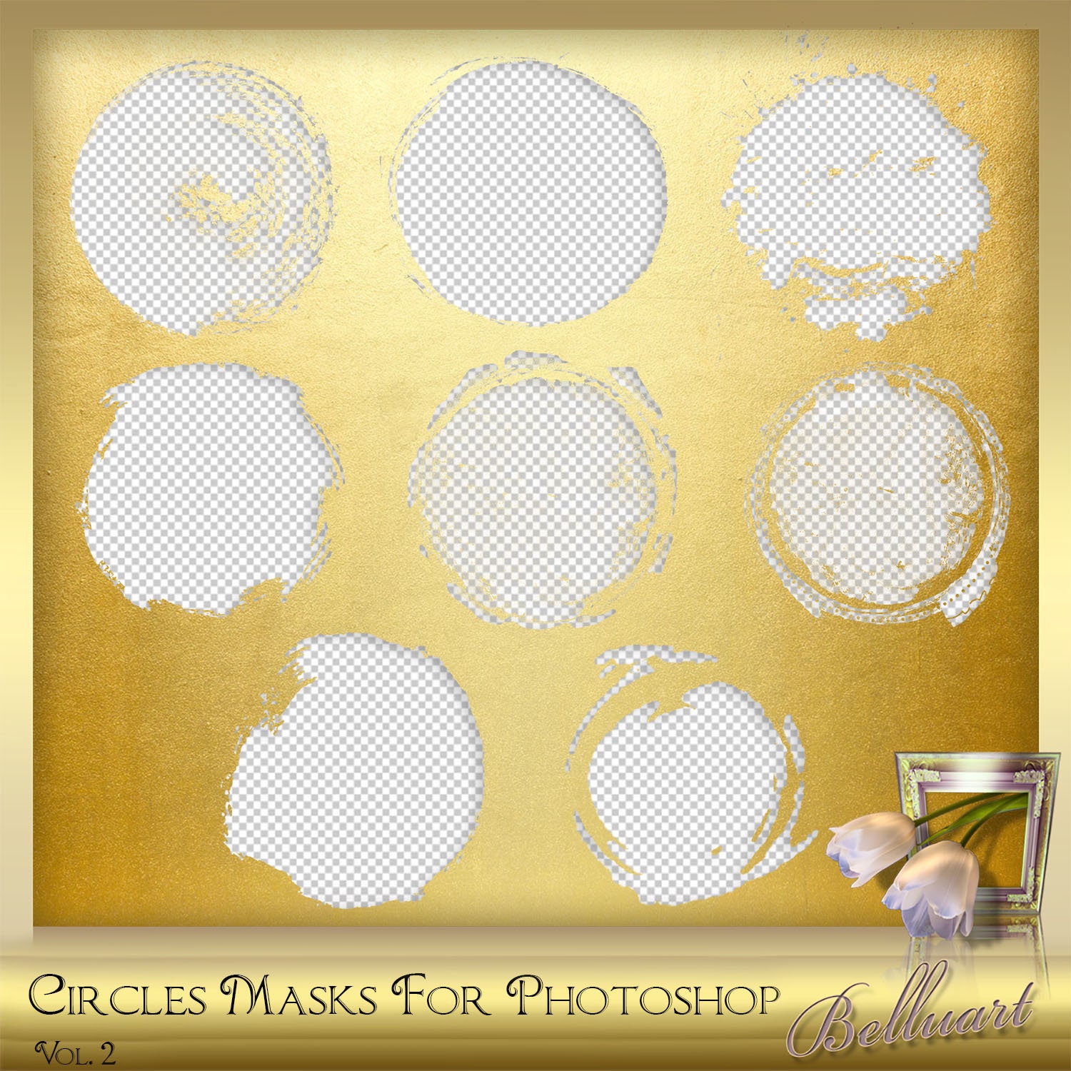 8 Circles Masks for Photoshop Photoshop Clipping Masks | Etsy