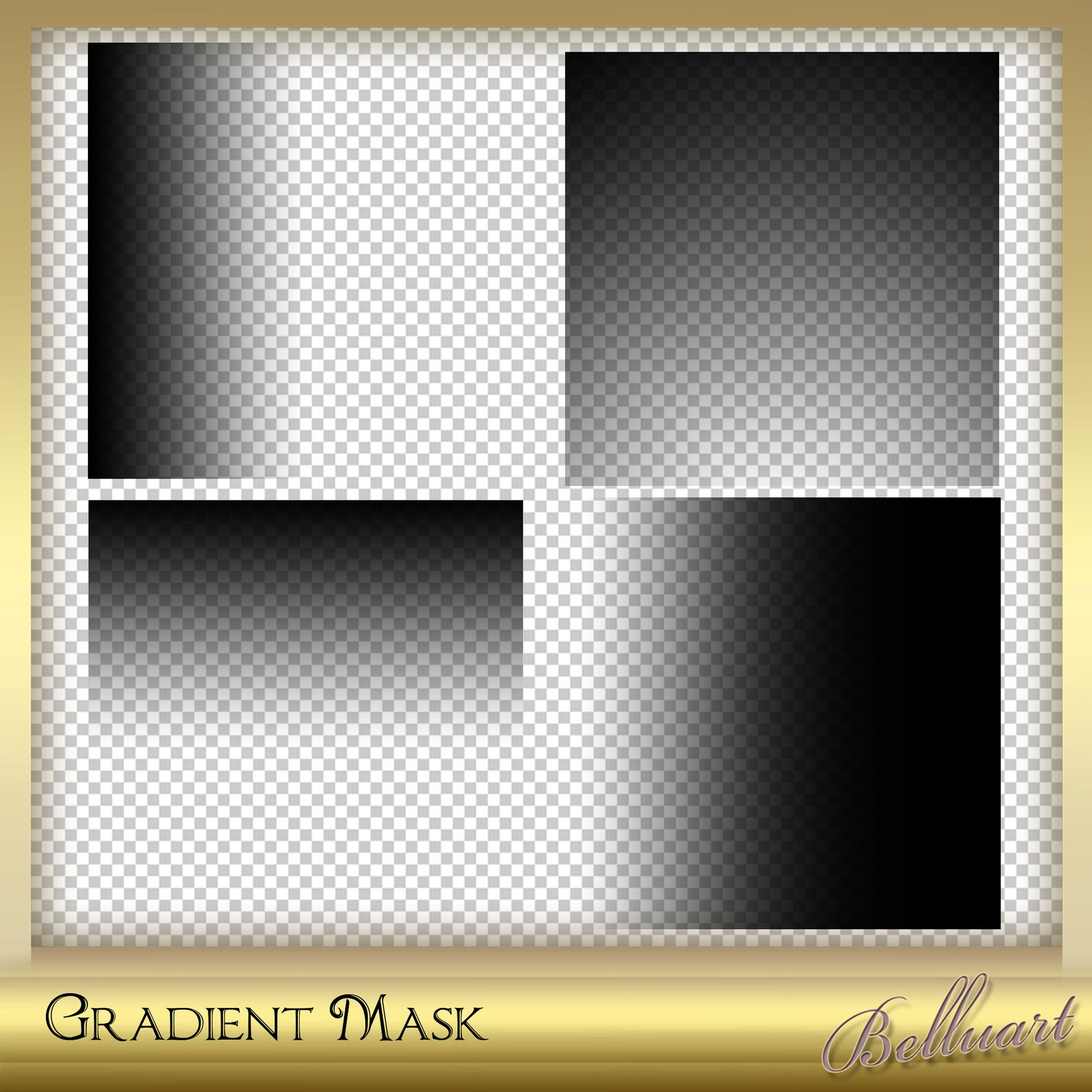 Gradient Masks black gradient horizontal gradient | Etsy