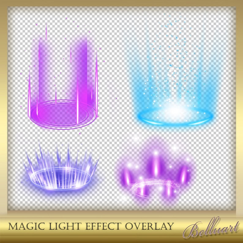 17 Magic Light Effect Overlays Glittering Stage Lighting | Etsy