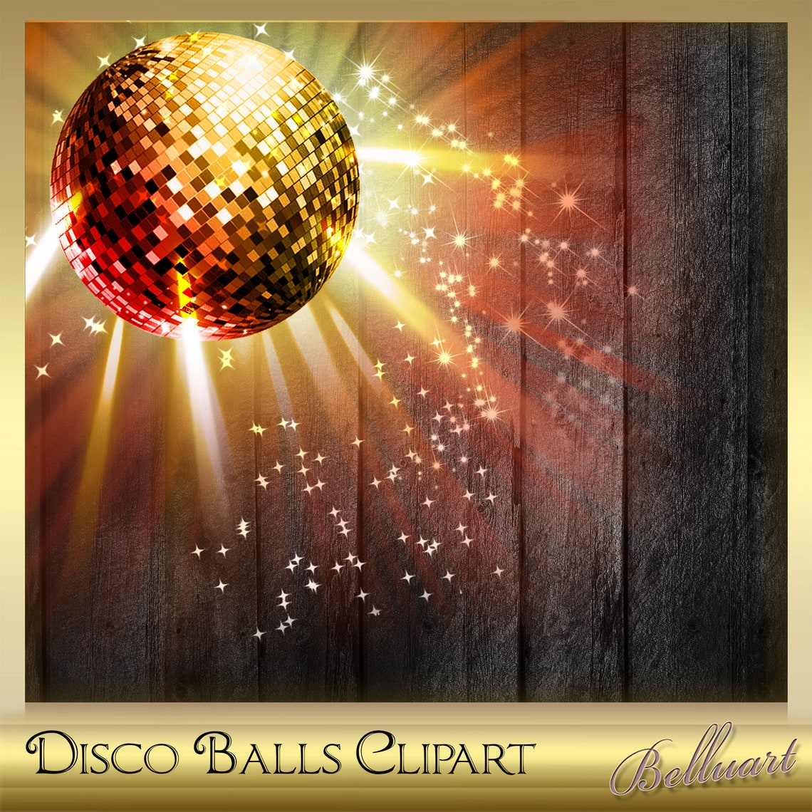 10 Disco Balls Clipart Glitter Balls Party Clipart - Etsy