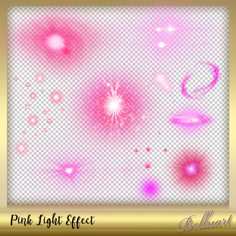 20 Pink Light Effect Overlays Pink Wedding Overlays Pink - Etsy