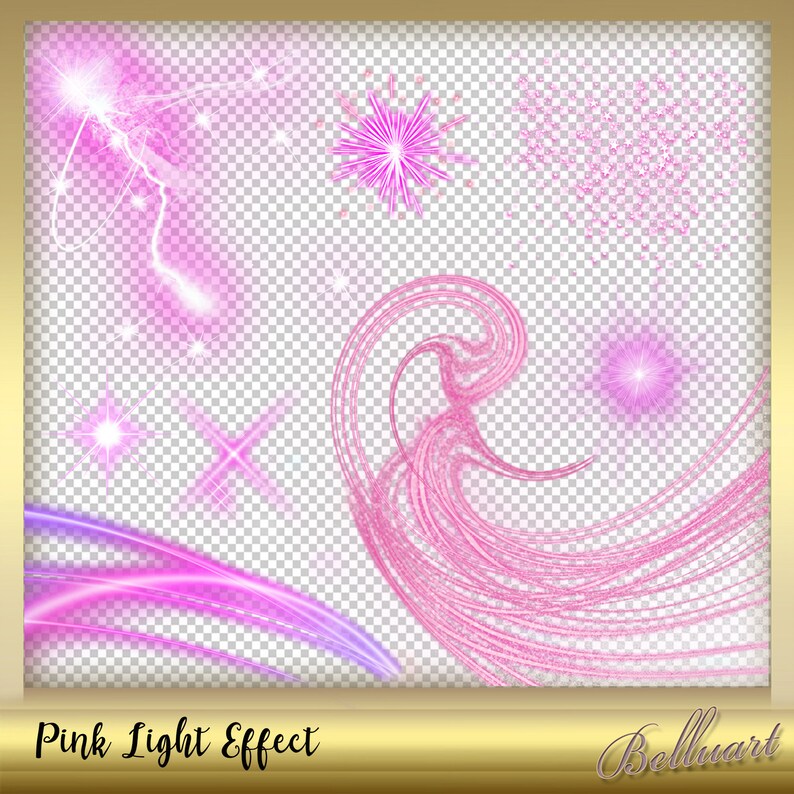 20 Pink Light Effect Overlays Pink Wedding Overlays Pink - Etsy