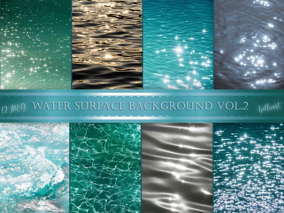 12 Realistic Water Surface Background Vol.1 Realistic Water | Etsy