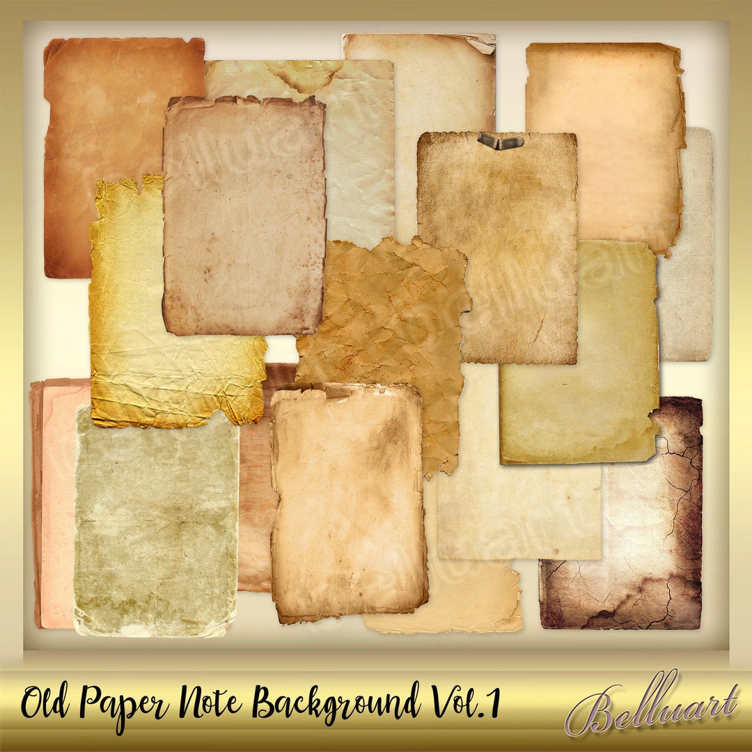 20 Old Paper Note Background Vol. 1 Old Paper Clip Art Old Paper ...