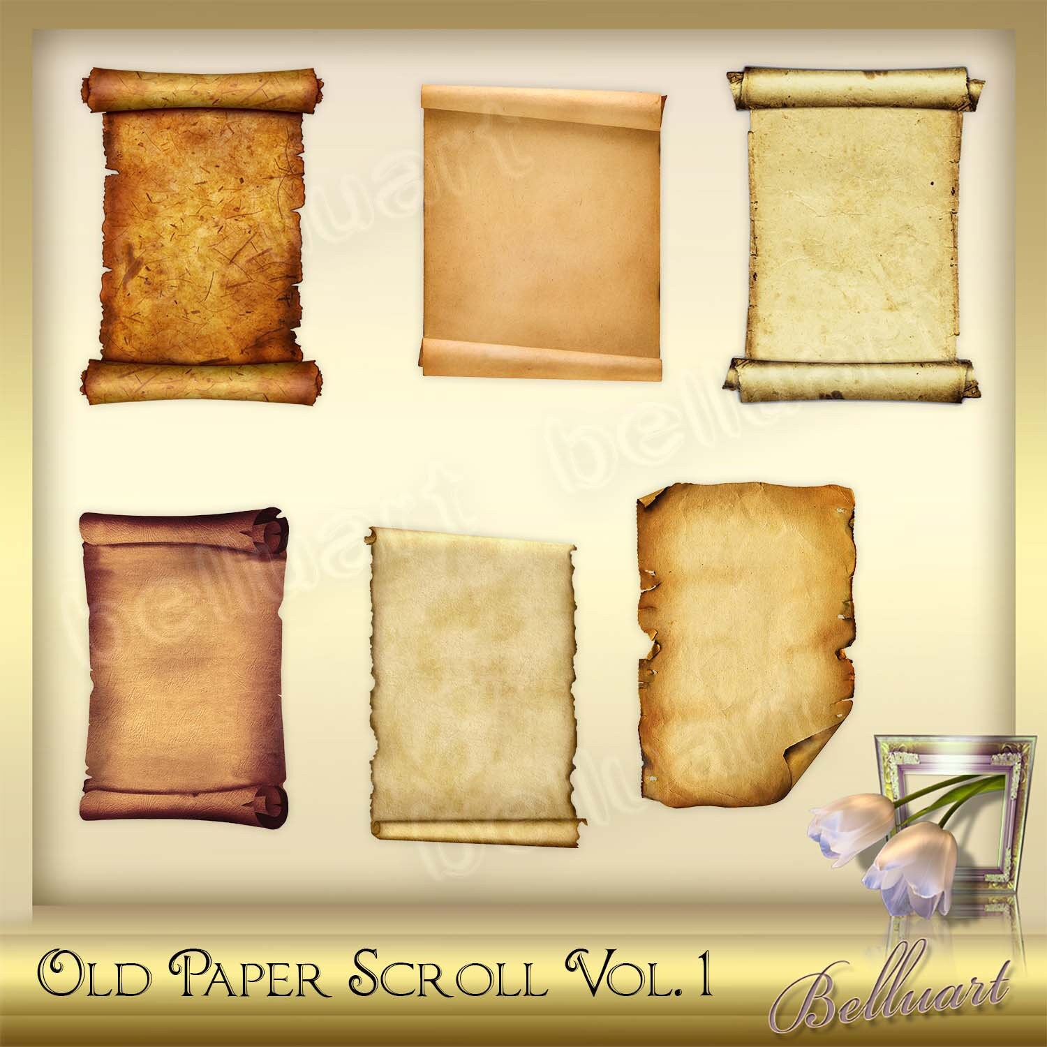 Old Paper Scroll Template