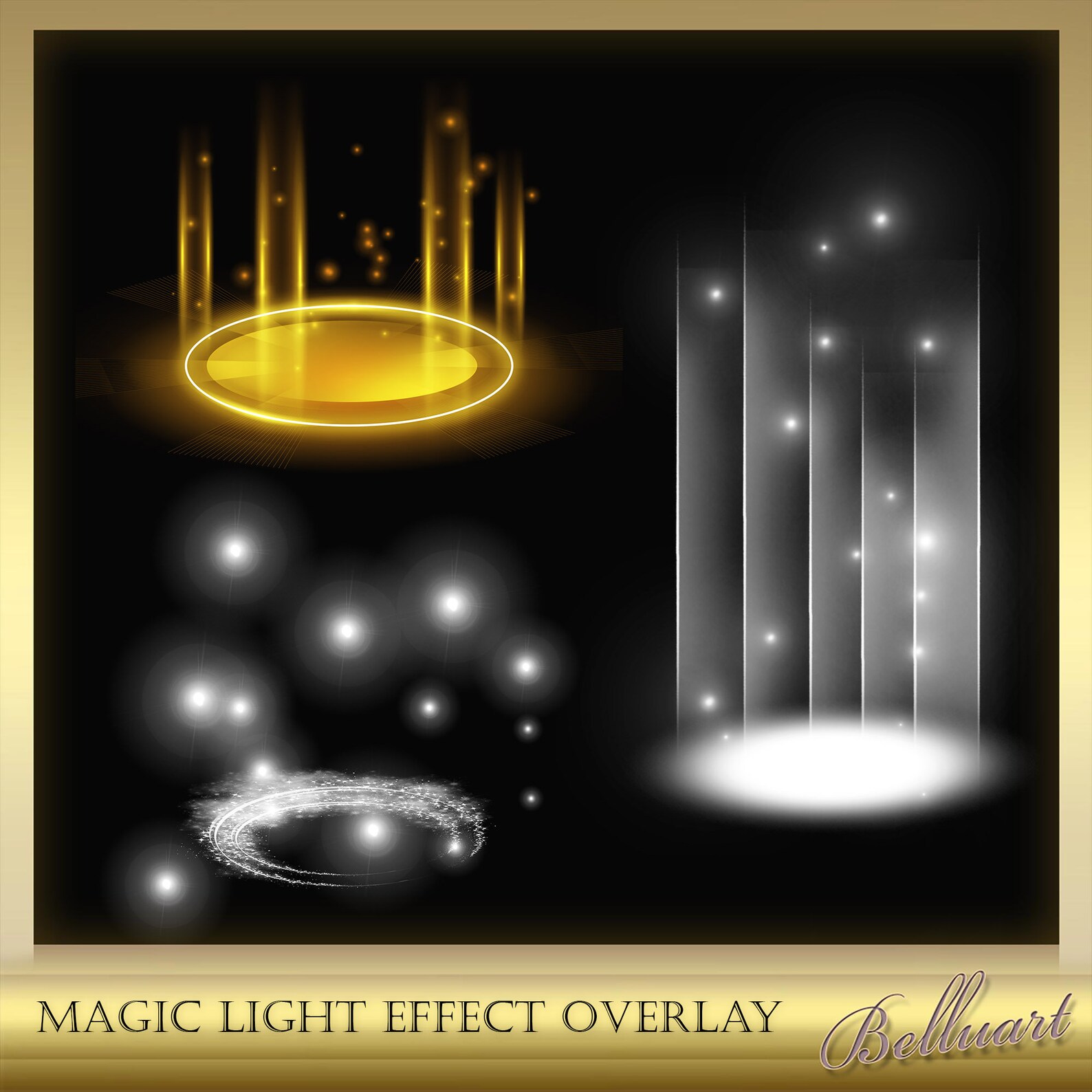17 Magic Light Effect Overlays Glittering Stage Lighting - Etsy