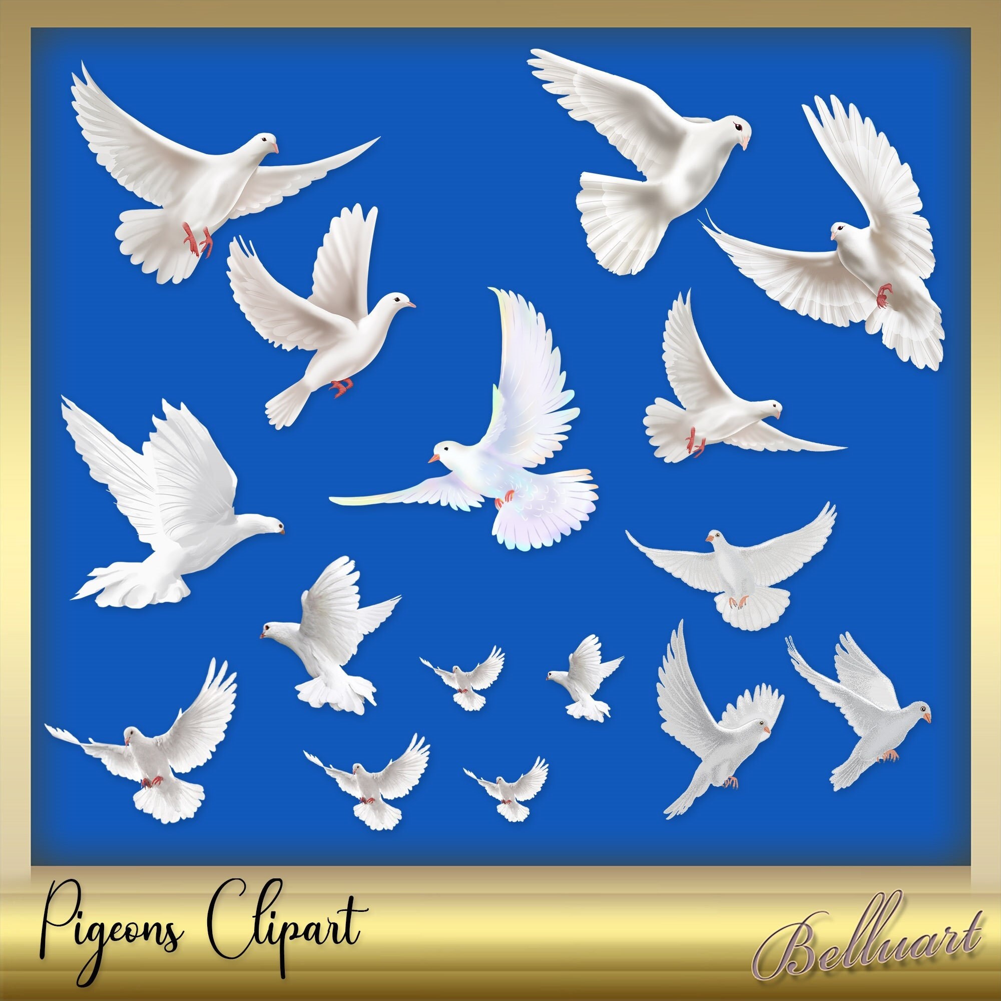White Dove Flying Clipart