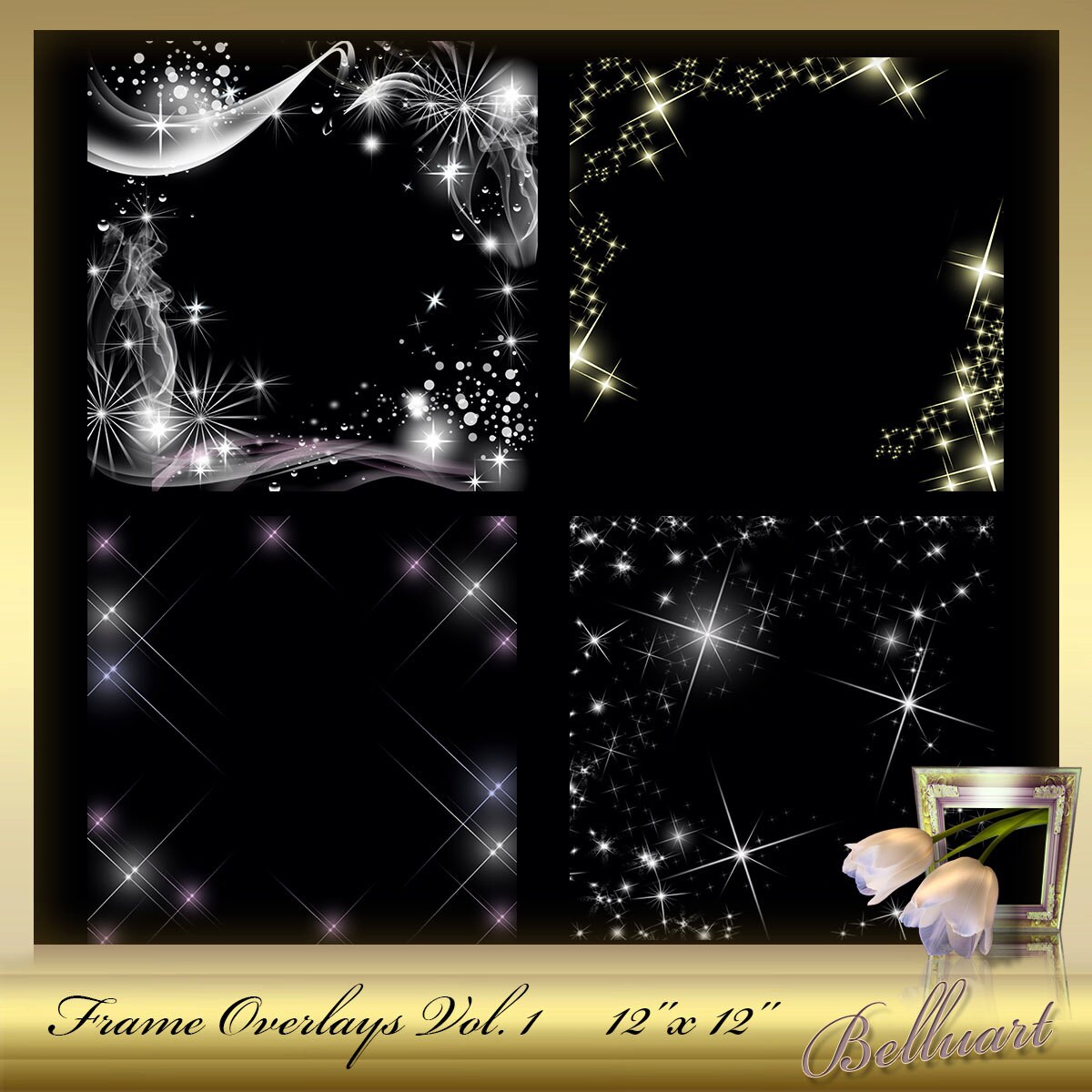 5 Frame Overlays Frames-Overlay Vol. 1 Overlays Foto | Etsy