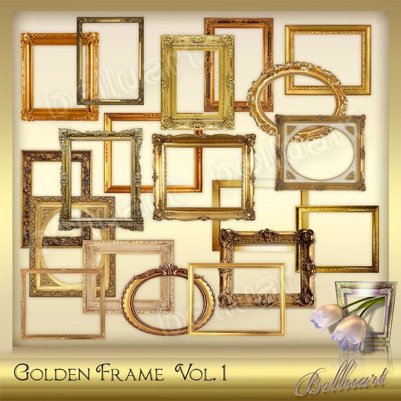 Gold Frame Psd