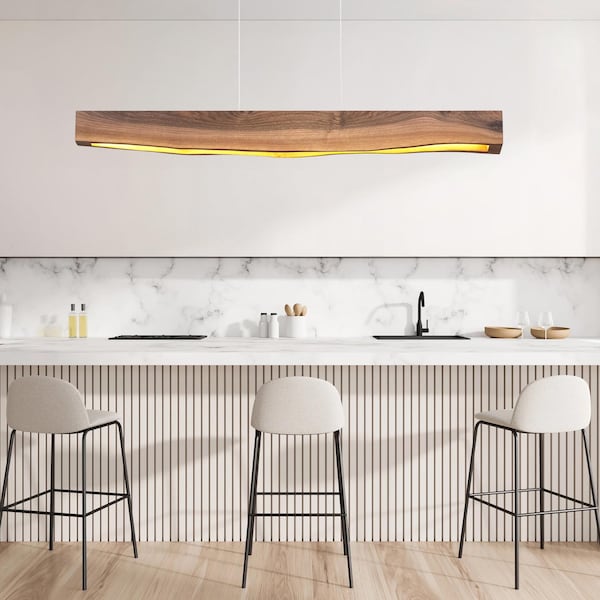 Live Edge Light Fixture - Etsy