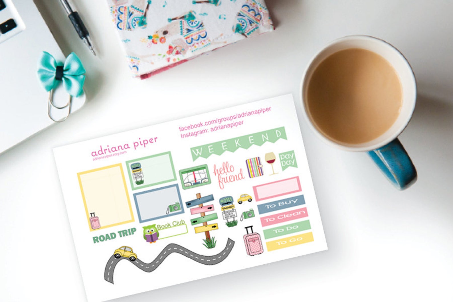 Girls Weekend Road Trip Stickers for Erin Condren Life - Etsy