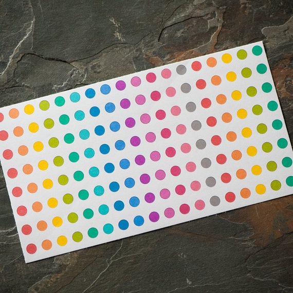 Mini Circle Stickers for Erin Condren Life Planner Plum Paper - Etsy