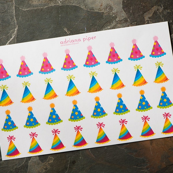 Party Hat Stickers - Etsy