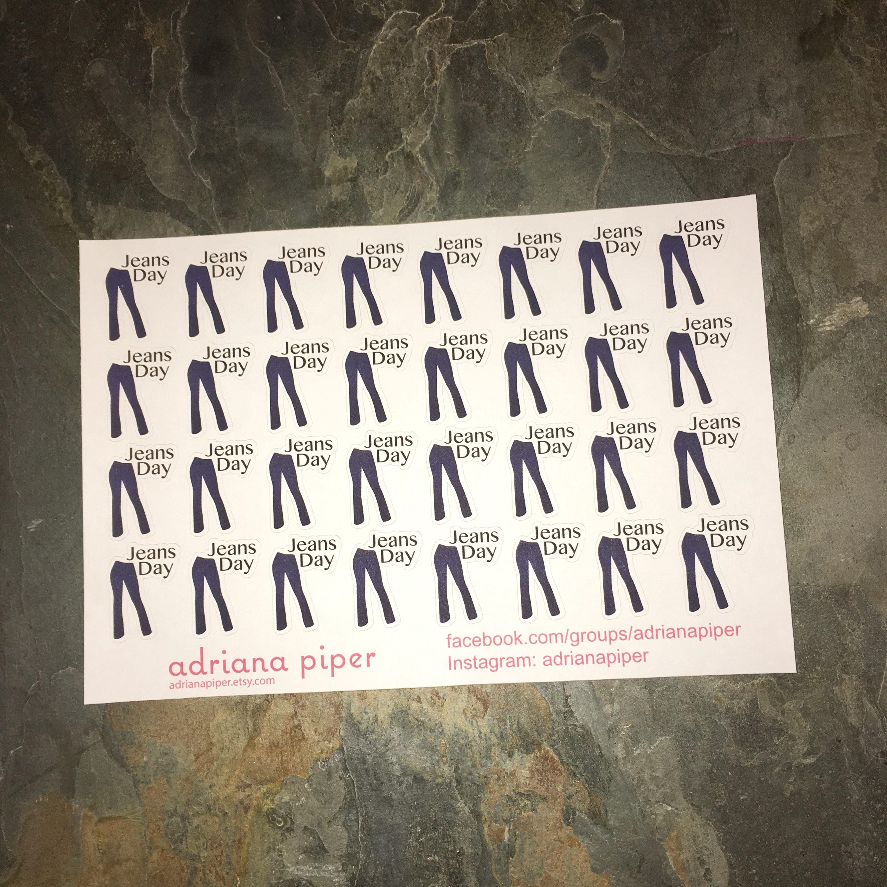 Jeans Day Stickers