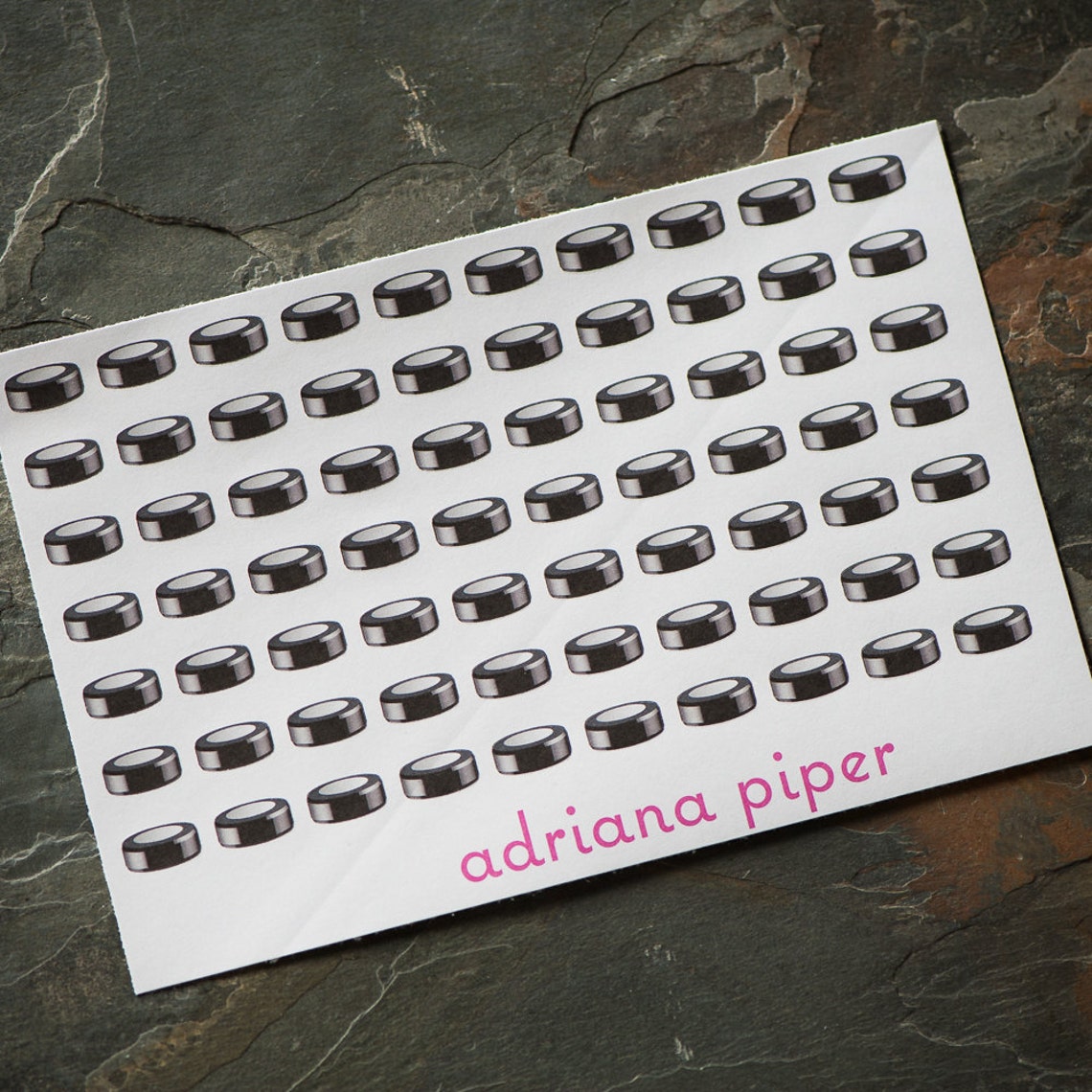 Hockey Puck Stickers 70 Ct for Erin Condren Life Planner Plum - Etsy