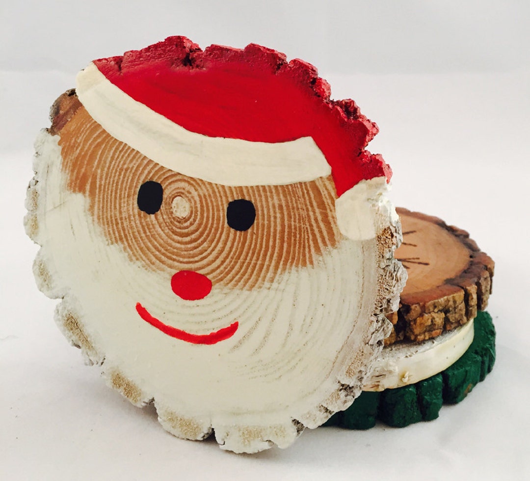 Holiday Wood Coasters & Wood Tree Ornaments | Tree Wood Holiday ...