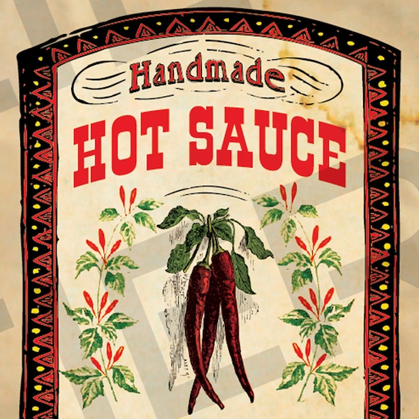 Hot Sauce Print - Etsy