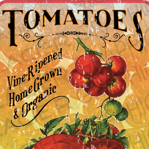 Digital Download Vintage Home Grown Tomatoes Sign Print - Etsy