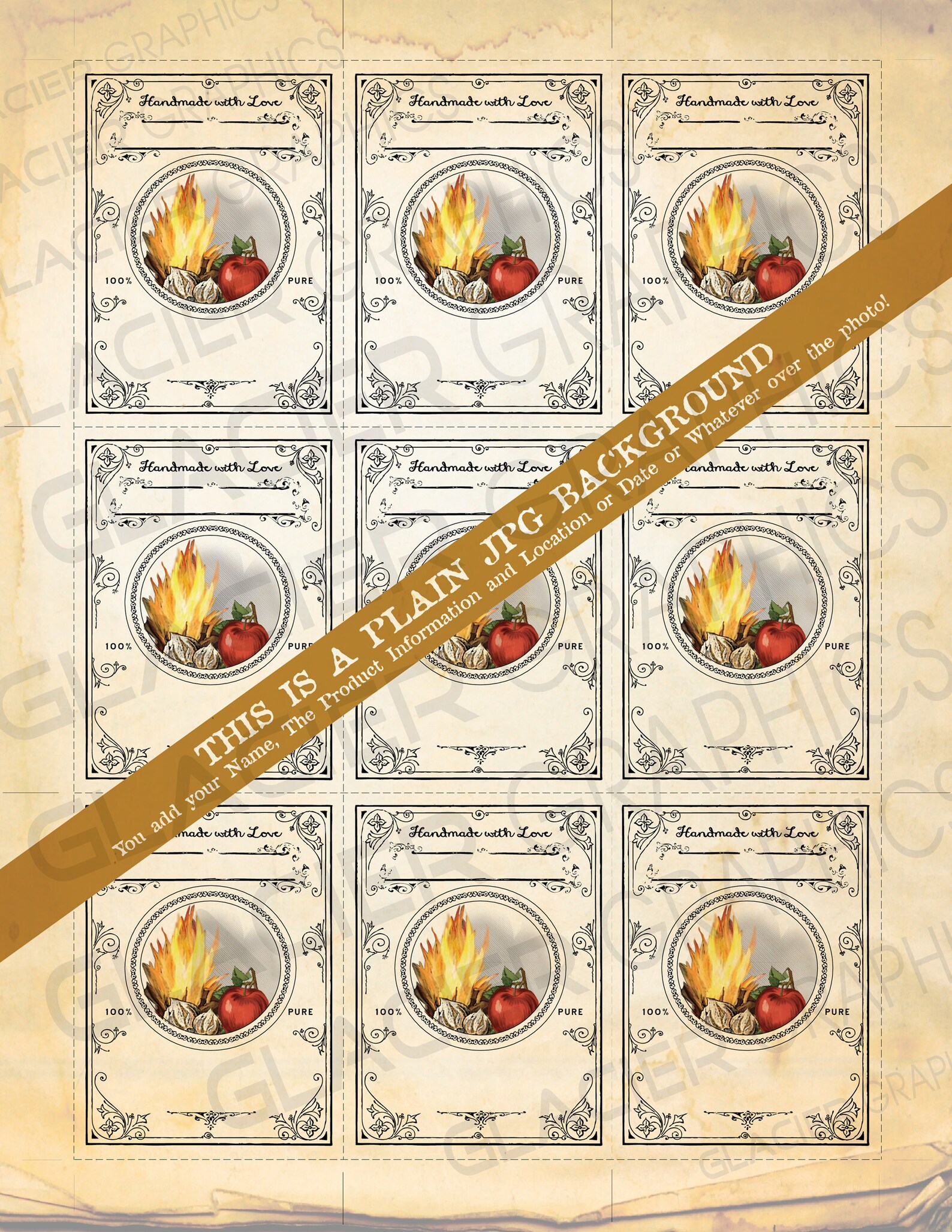 You Edit You Print Fire Cider Label Download EDITABLE Fire | Etsy