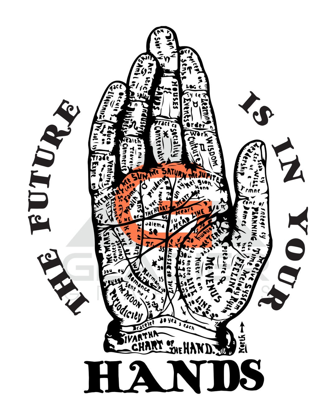 The Future is in Your Hands Palm Reading SVG Halloween Die Cut ...