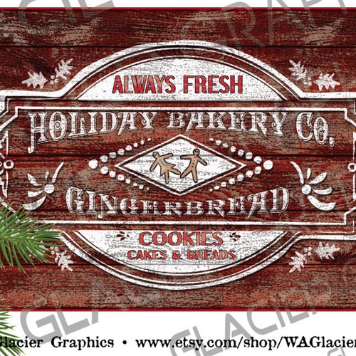 Christmas Gingerbread Cookie Labels Digital Download Printable | Etsy