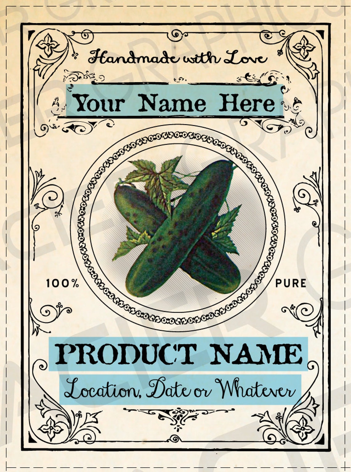 Pickles Labels Pickle Canning Labels Download Pickle Tags EDITABLE ...